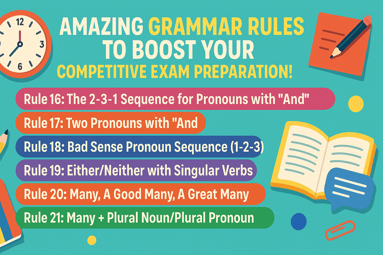 Amazing Grammar Rules to Boost Your Competitive Exam Preparation ...