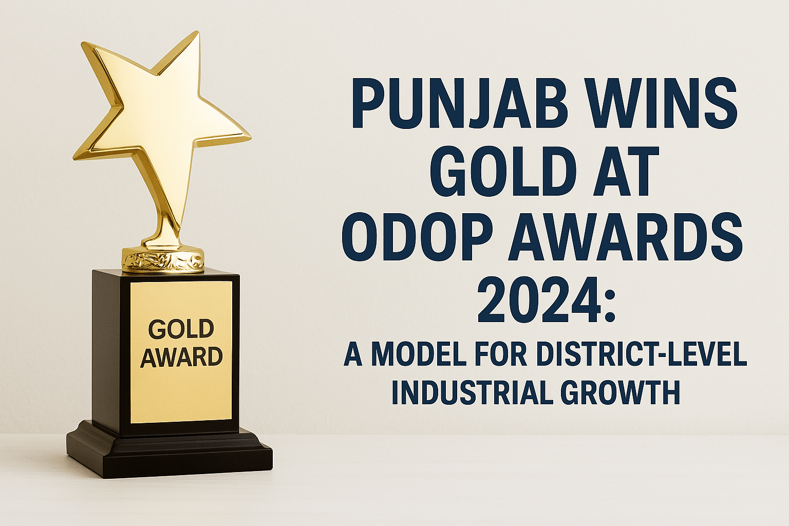 Punjab Wins Gold at ODOP Awards 2024: A Model for District-Level ...
